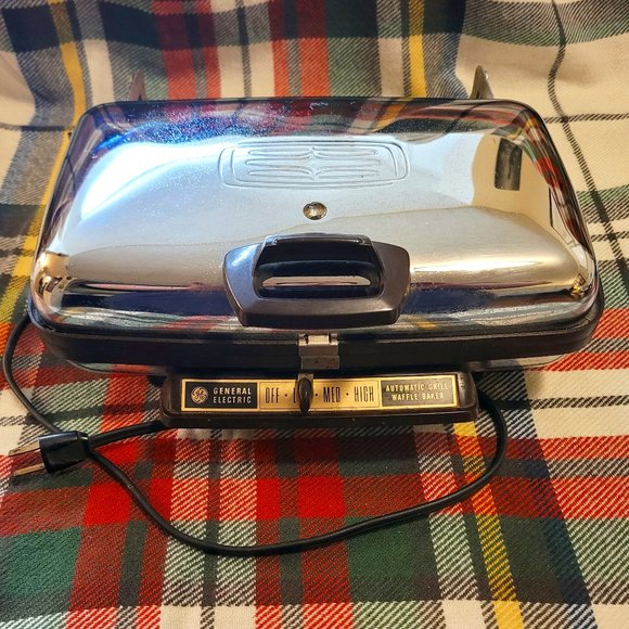 General Electric | Kitchen | Vintage 96s Ge Waffle Iron Sandwich Press ...